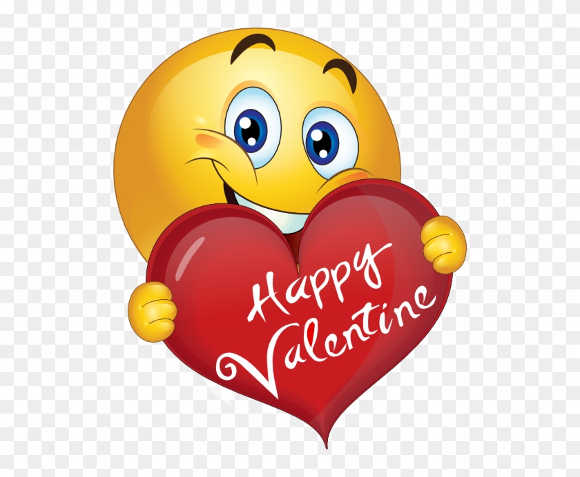 Happy Valentines Day Emoji - Full Size PNG Clipart Images Download