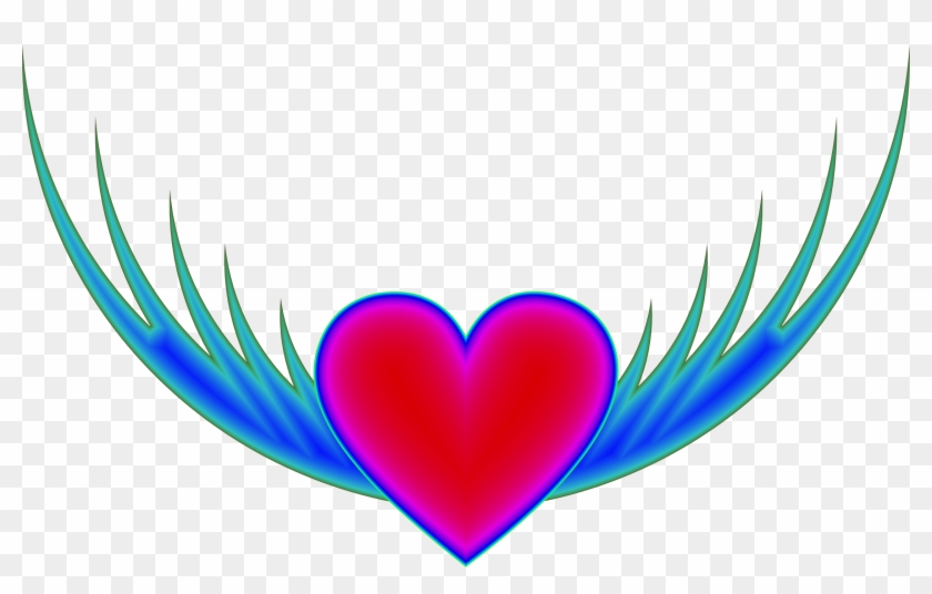 Clipart - Flying Heart - Full Size PNG Clipart Images Download