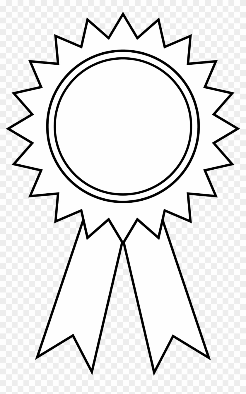 Award Ribbon Outline Free Clip Art - Clip Art Award Ribbons - Full Size ...