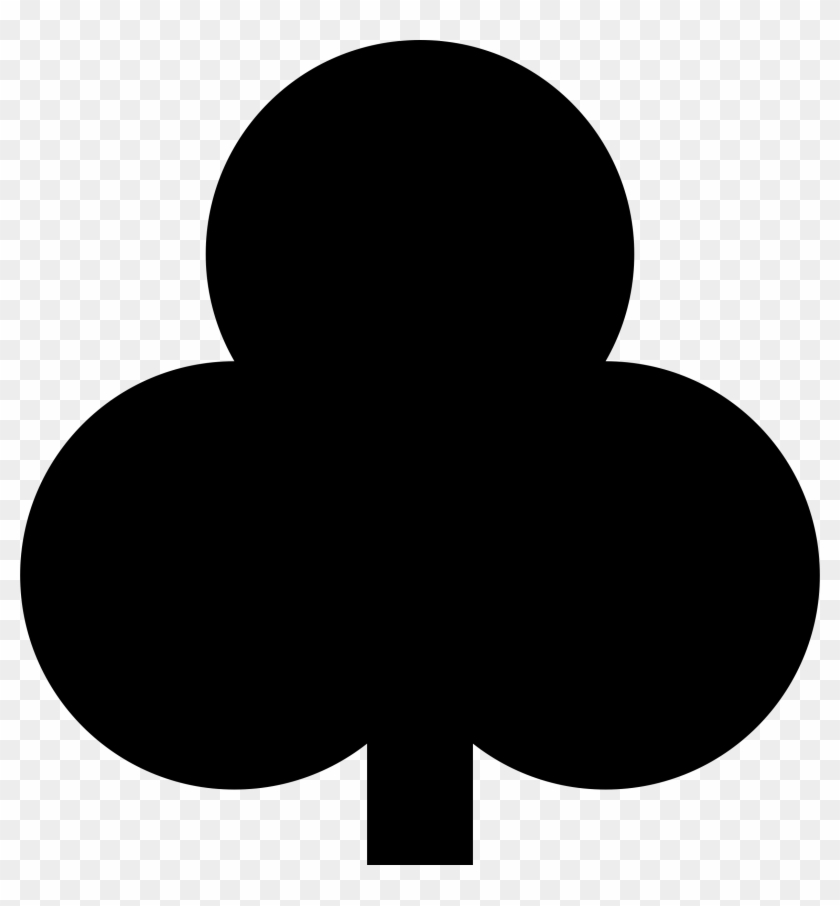 Club Playing Card Symbol - Full Size PNG Clipart Images Download