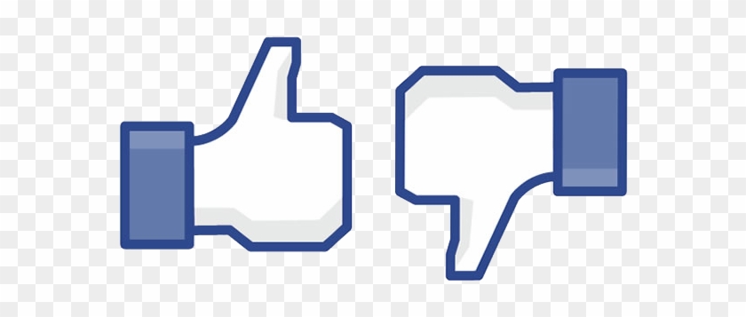 Facebook Like Dislike Clipart - Thumbs Up And Down - Full Size PNG ...