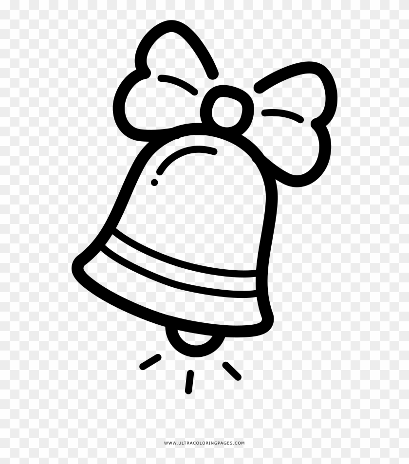 Ringing Bell Coloring Page - Drawing - Full Size PNG Clipart Images ...