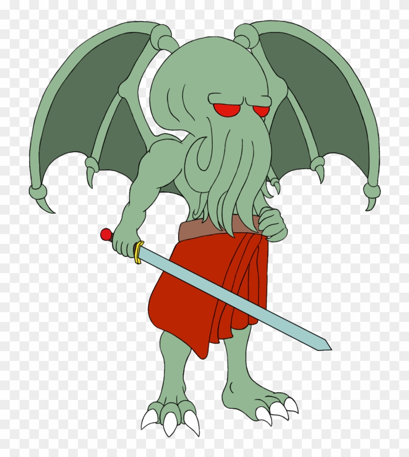 Cthulhu Chibi By Equilibrik - Cartoon - Full Size PNG Clipart Images ...