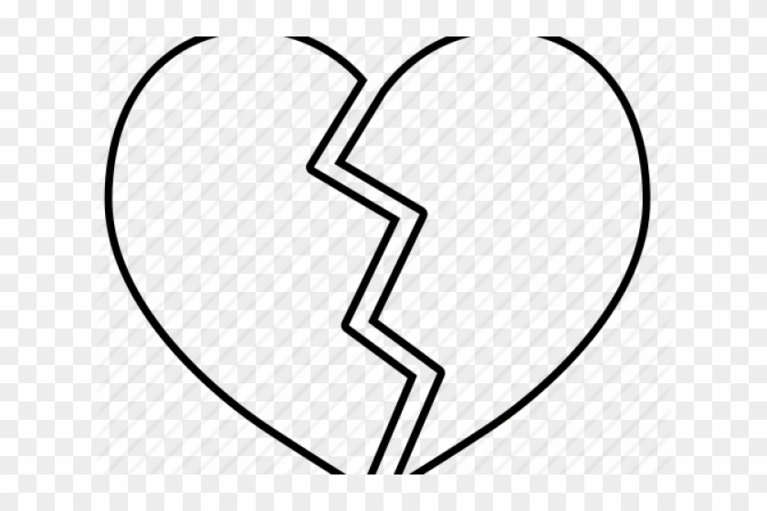 Drawn Broken Heart Line - Broken Heart Svg Free - Full Size PNG Clipart ...