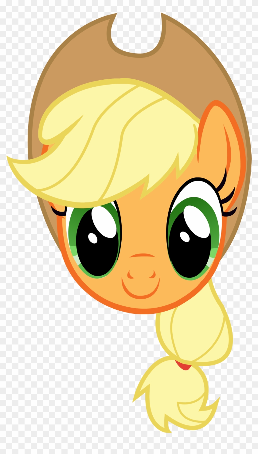 Mlp - Applejack Headshot - Mlp Front View - Full Size PNG Clipart ...