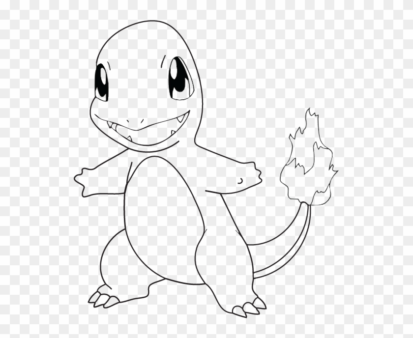 Lineart Charmander By C Jean On Deviantart - Pokemon Charmander - Full ...