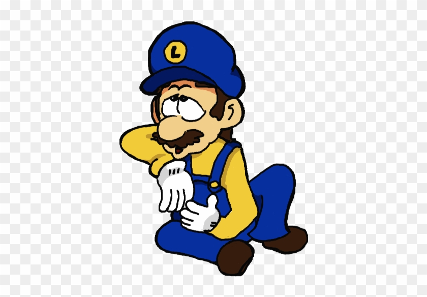 A Tired Blue Luigi For Smash Collab 2k15 Based On - “ A Tired Blue ...