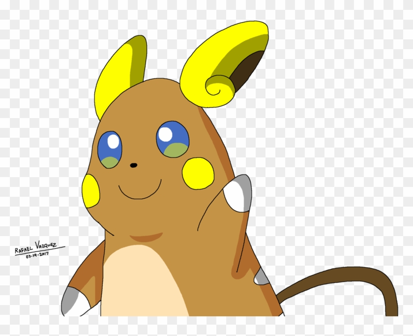 Alola Raichu Drawing 3 By Rafaelgeorgearts - Cartoon - Free Transparent ...