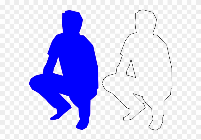 Draw A Squatting Person - Full Size PNG Clipart Images Download