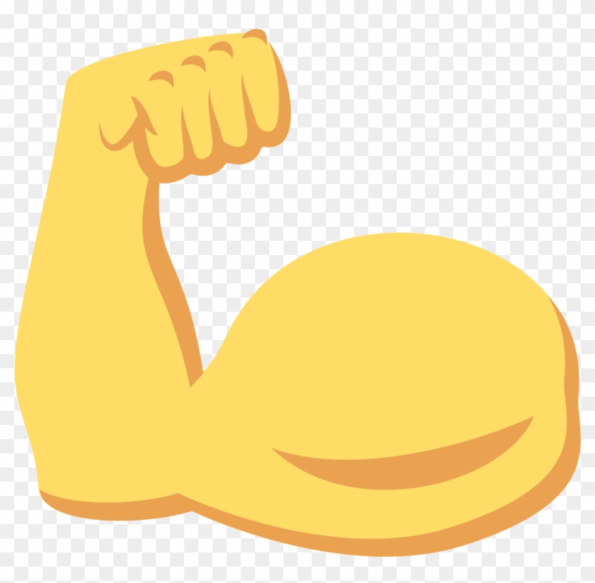Open - Muscle Emoji - Full Size PNG Clipart Images Download
