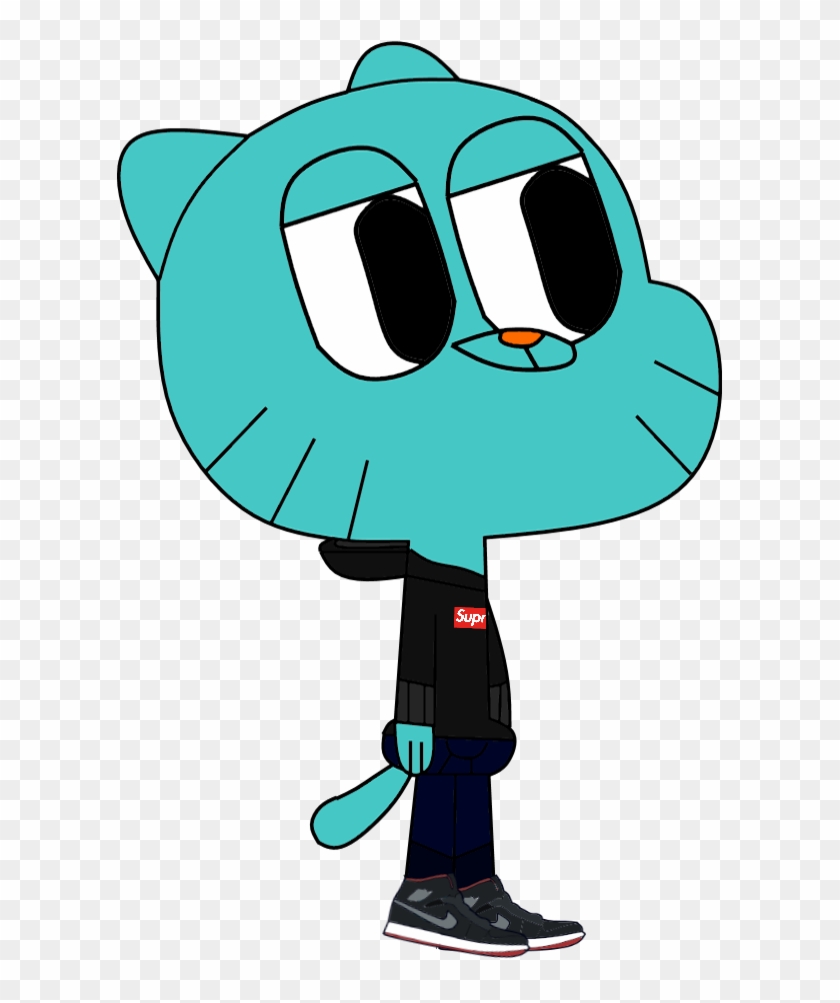 Gumball Watterson Chilling In His Aj1s By Baldurbapeboy - The Amazing ...