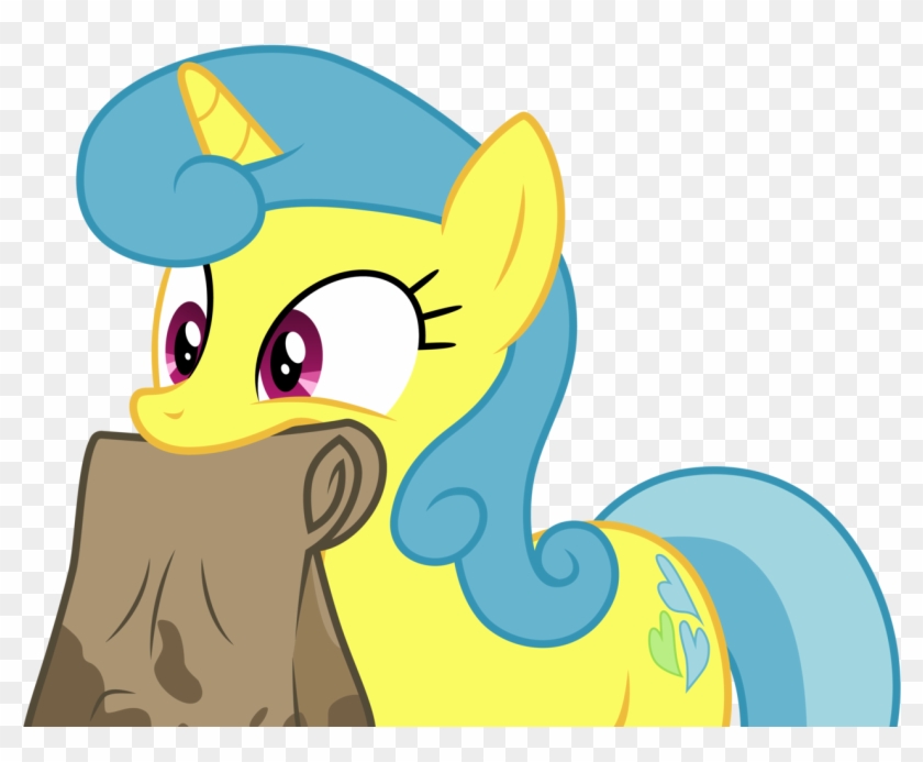 Lemon Hearts Holding A Paper Bag By Cloudyglow - My Little Pony ...