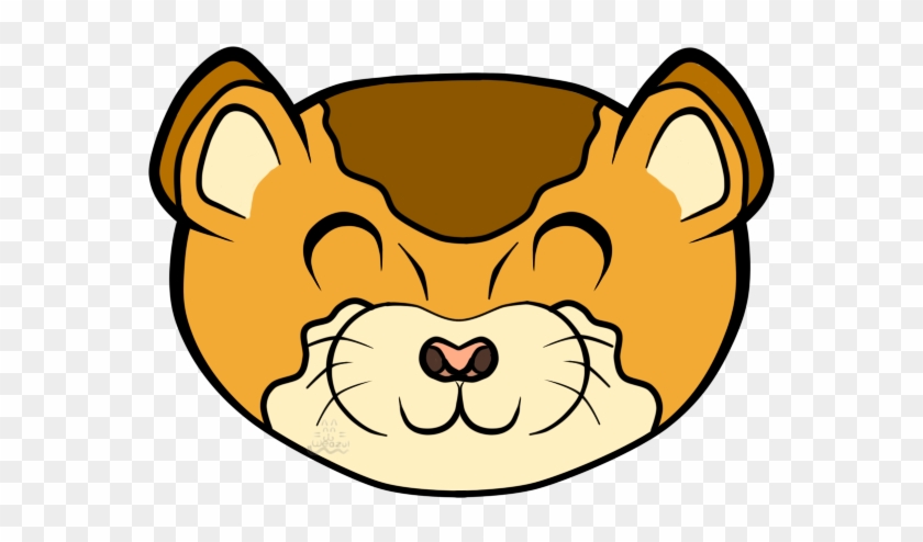 Chibi Weasel Face By Kageitachi - Weasel Head Cartoon - Full Size PNG ...