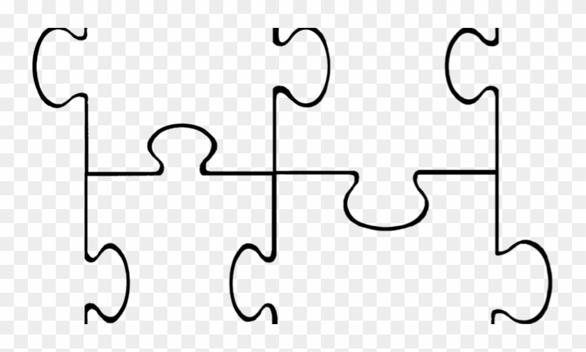 747 X 794 Printable 4 Piece Puzzle Template Free Transparent PNG 