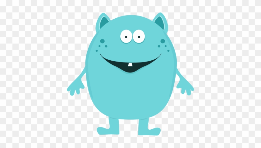 Cute Monster Clip Art Image Cute Turquoise Monster - Blue Monster Clip ...