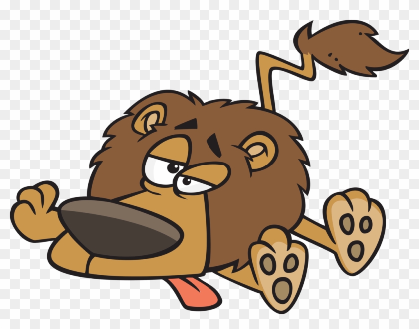 C - Sick Lion Cartoon - Full Size PNG Clipart Images Download