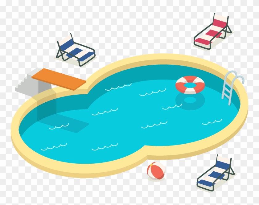 Swimming Pool Euclidean Vector Clip Art - Clip Art Of Swimming Pool Png ...