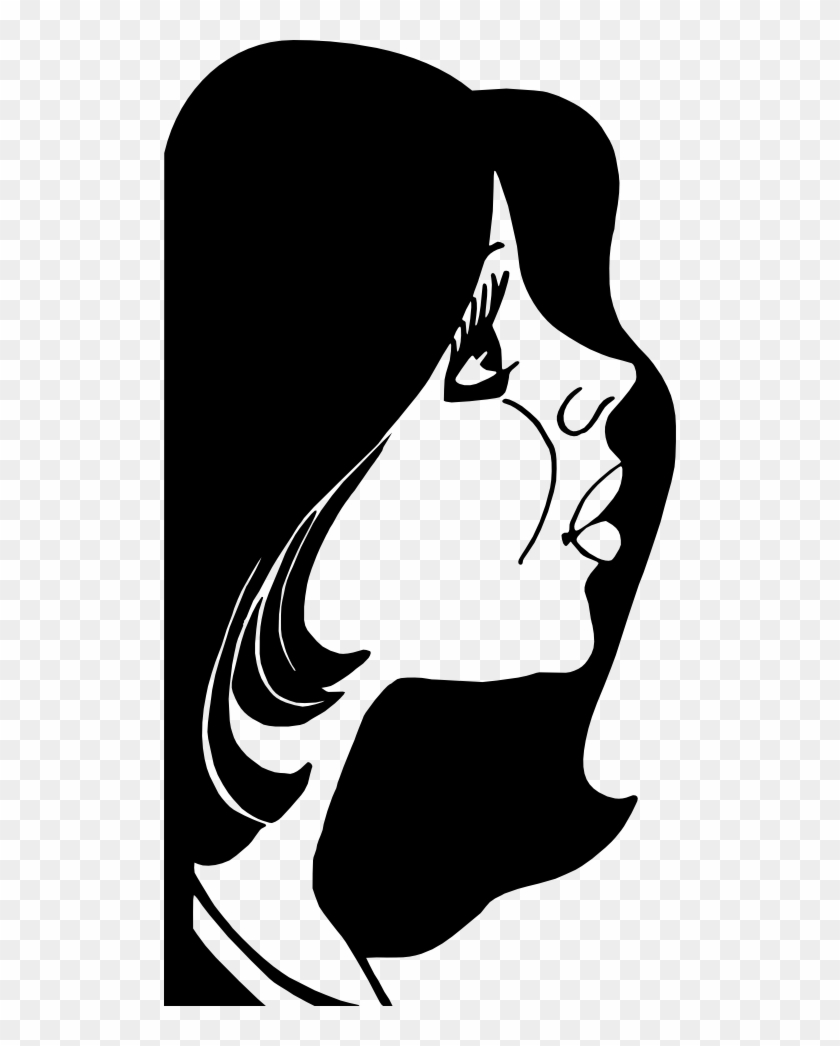 Girl Profile - Cool Side Profile Cartoon - Full Size PNG Clipart Images ...