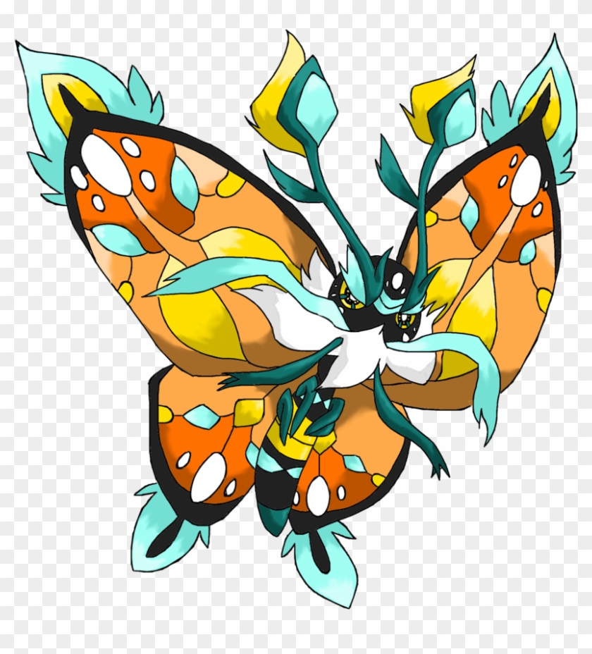 Monarch Butterfly Legendary By Toldentops - Butterfly Fakemon - Full ...