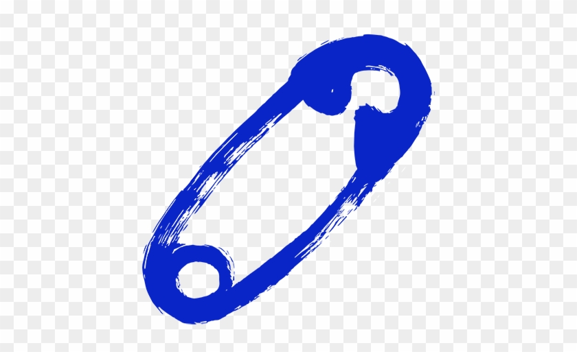 Safety Pin Clip Art - Blue - Free Transparent PNG Clipart Images Download