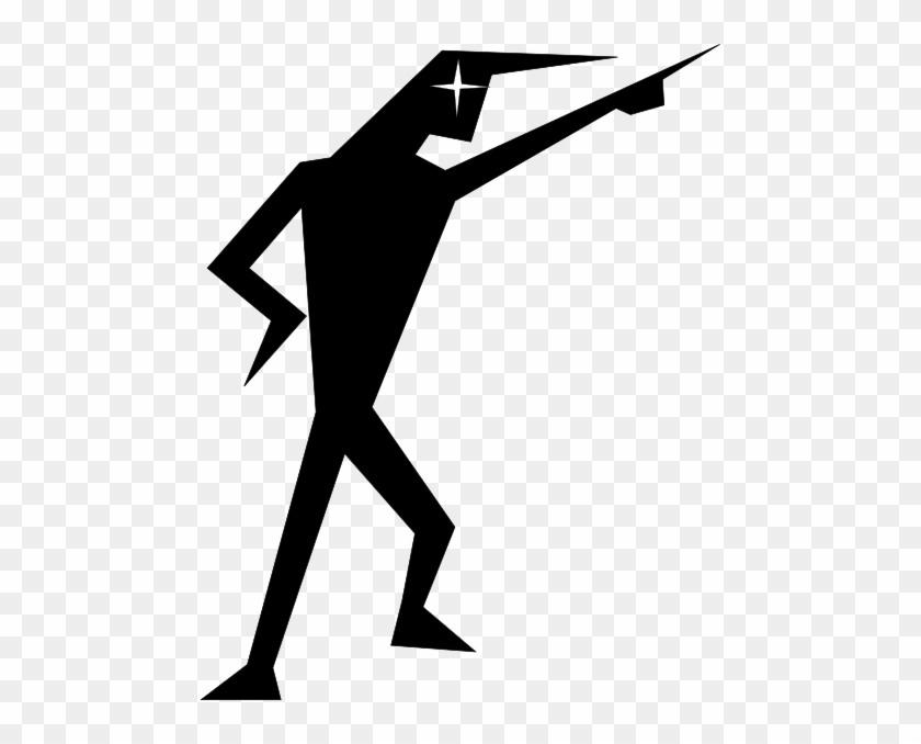 Stick Figure Pointing - Full Size PNG Clipart Images Download