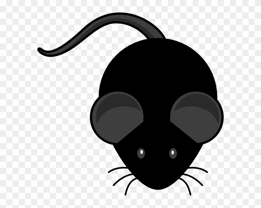Cute Cartoon Black Mouse - Full Size PNG Clipart Images Download
