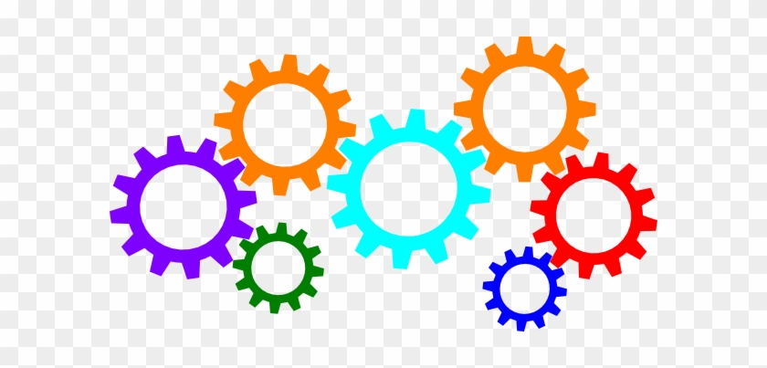 Cog 8 Clip Art At - Cogs In A Wheel - Full Size PNG Clipart Images Download