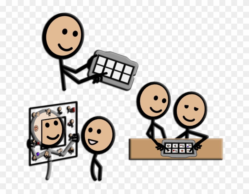 Student's Using A Variety Of Aac Devices - Aac Devices Clipart - Full ...