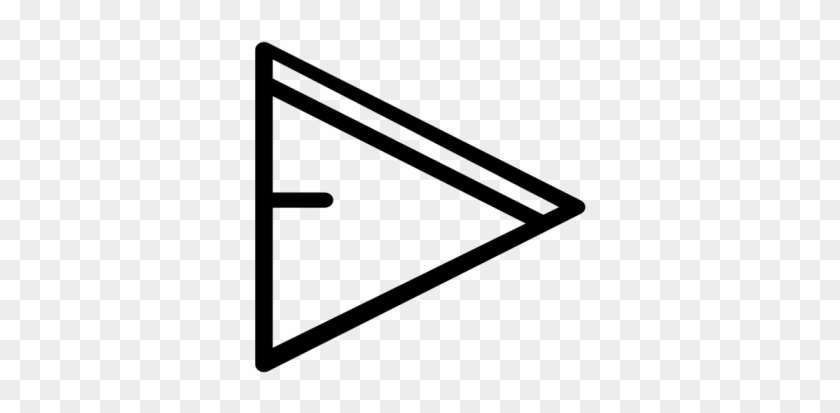 Triangle White Png Icon - Full Size PNG Clipart Images Download