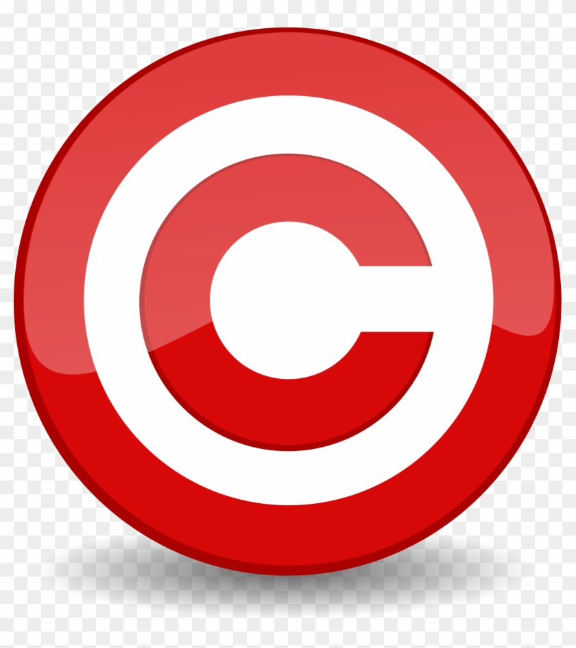 Open - Copyright Red - Full Size PNG Clipart Images Download