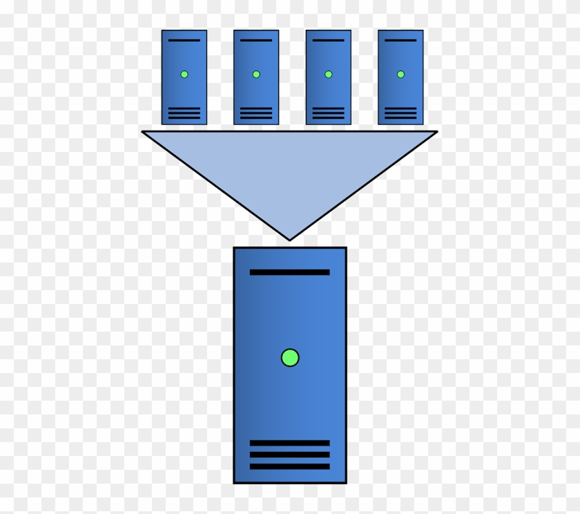 Forward Facing Blue Hypervisor And Vms Clipart - Virtual Server Clipart ...