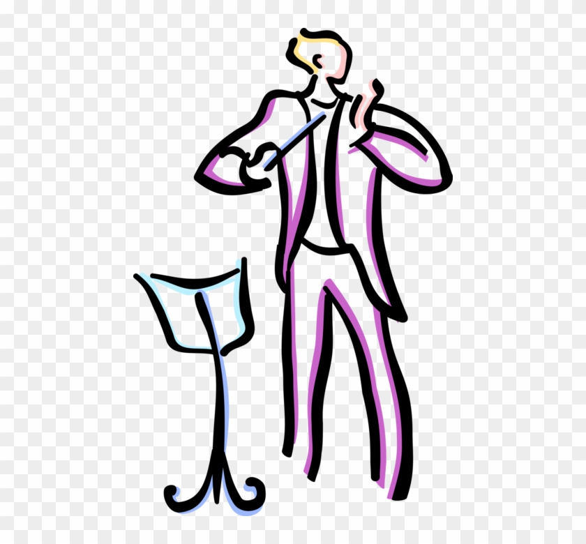 Vector Illustration Of Symphony Orchestra Conductor - Vector ...