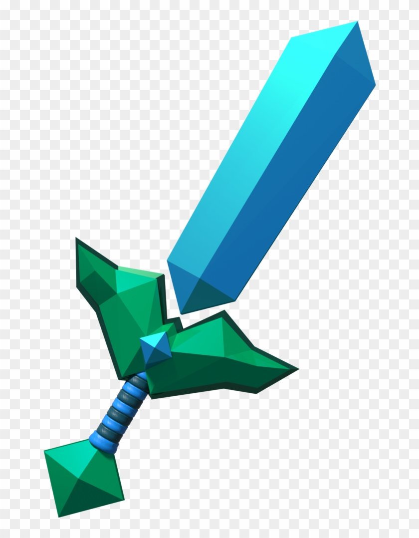 Diamond Sword Imagined By Lanceberyl - Minecraft - Full Size PNG ...