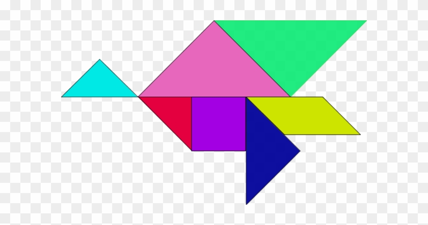 Tangram Puzzle Boat - Triangle - Full Size PNG Clipart Images Download