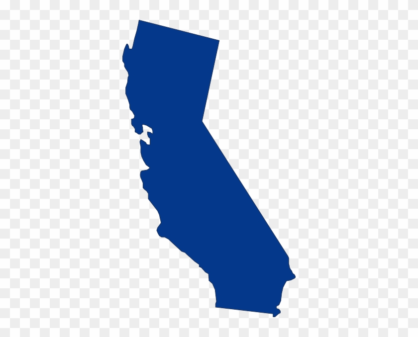 California State Outline Blue - Full Size PNG Clipart Images Download
