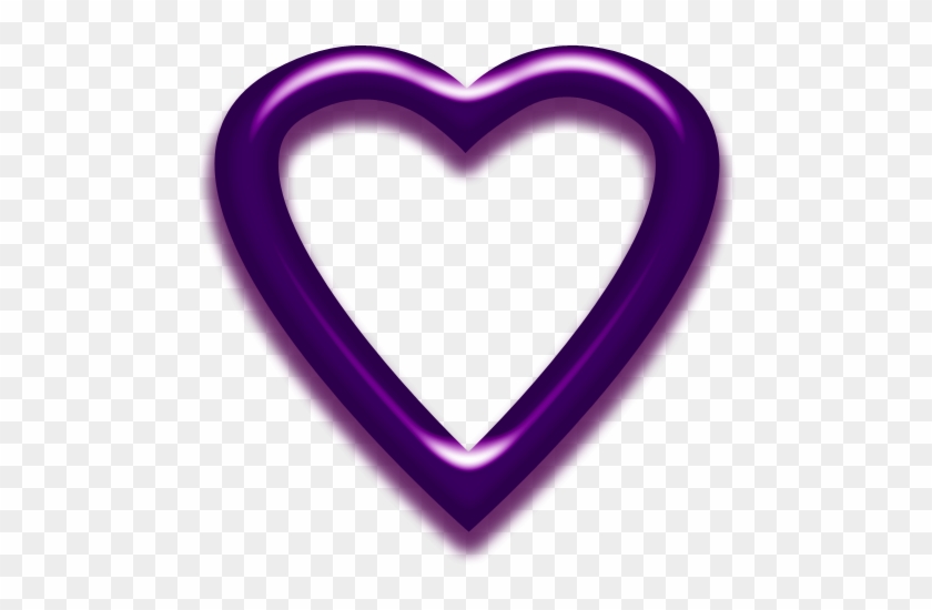 Heart Frame By Clipartcotttage - Heart Purple Picture Frame - Full Size ...