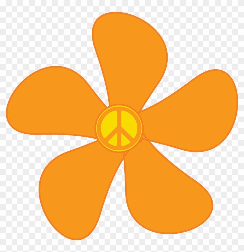 Groovy Flowers Clip Art - Hippie Flower Png - Full Size PNG Clipart ...