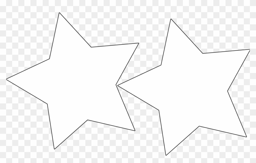Large Star Template - Stars Garland Template - Full Size PNG Clipart ...