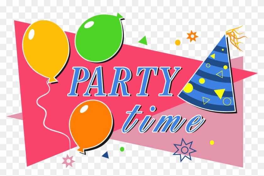 Celebration Clipart Party Time - Party Time Clipart - Full Size PNG ...