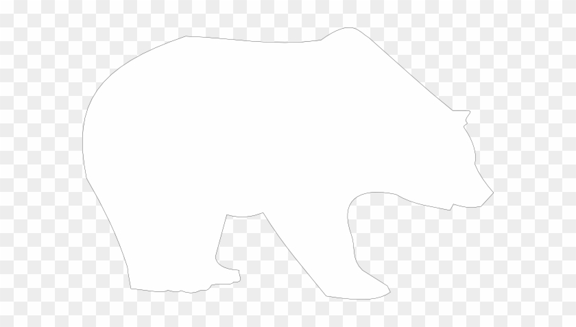 Bear For Laser Cutout Clip Art At Clker - Black Bear Cut Out - Full ...