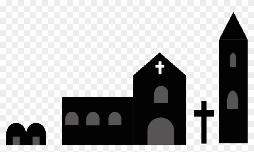 Ireland Monastic Settlement Silhouette - Portable Network Graphics ...