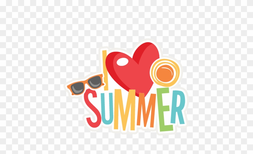 I Love Summer Title Svg Scrapbook Cut File Cute Clipart - Love Summer ...