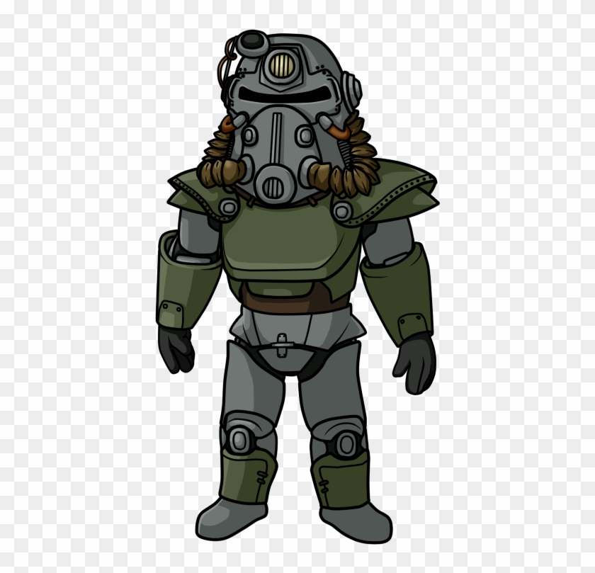 Lineart N' Color Training T51b Power Armor By - Fallout 4 Power Armor ...