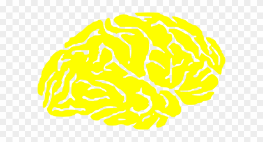 Yellow Brain Logo Clip Art At Clker - Brain Clipart Yellow - Full Size ...