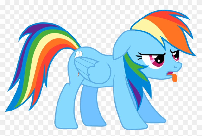 Rainbow Dash Vector Not Amused Disgusted By Ownageownz - Mlp Rainbow ...