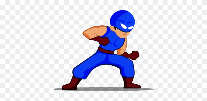 Blue Warrior - Cartoon - Full Size PNG Clipart Images Download