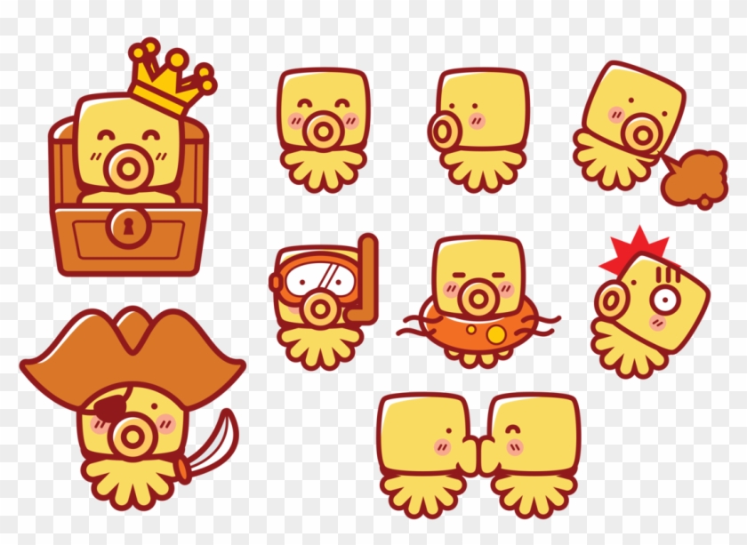 Cartoon Octopus Vector - Cartoon Octopus Vector - Free Transparent PNG ...