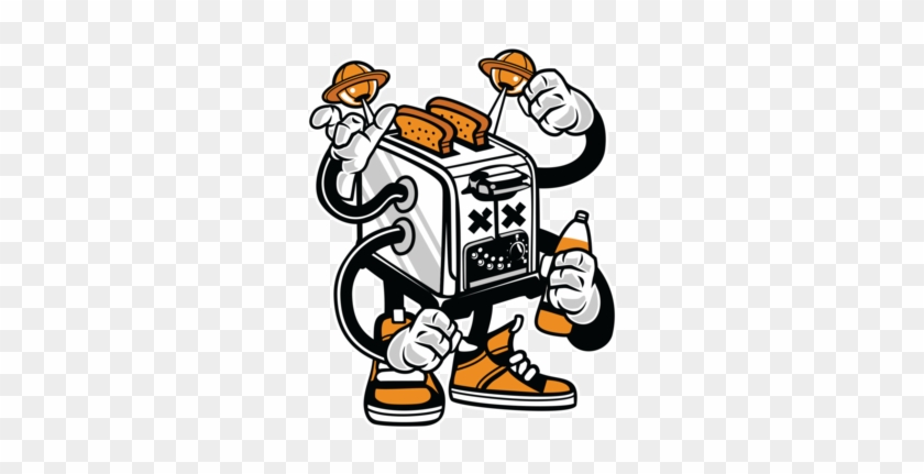 Image_tshirts Toaster Monster Mens Printed T-shirt - Free Transparent ...