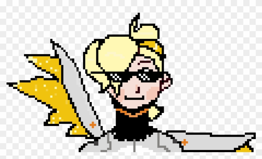 Mlg Mercy - Cartoon - Free Transparent PNG Clipart Images Download