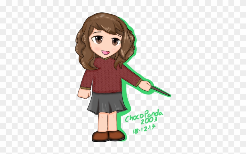 Hermione Granger Chibi By Chocopanda2003 - Cartoon - Full Size PNG ...
